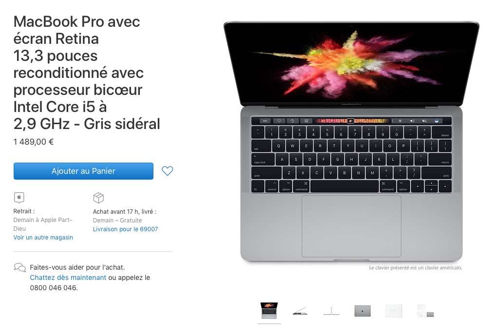 Retour des MacBook Pro 13” à 1269 € sur le refurb - MacGeneration